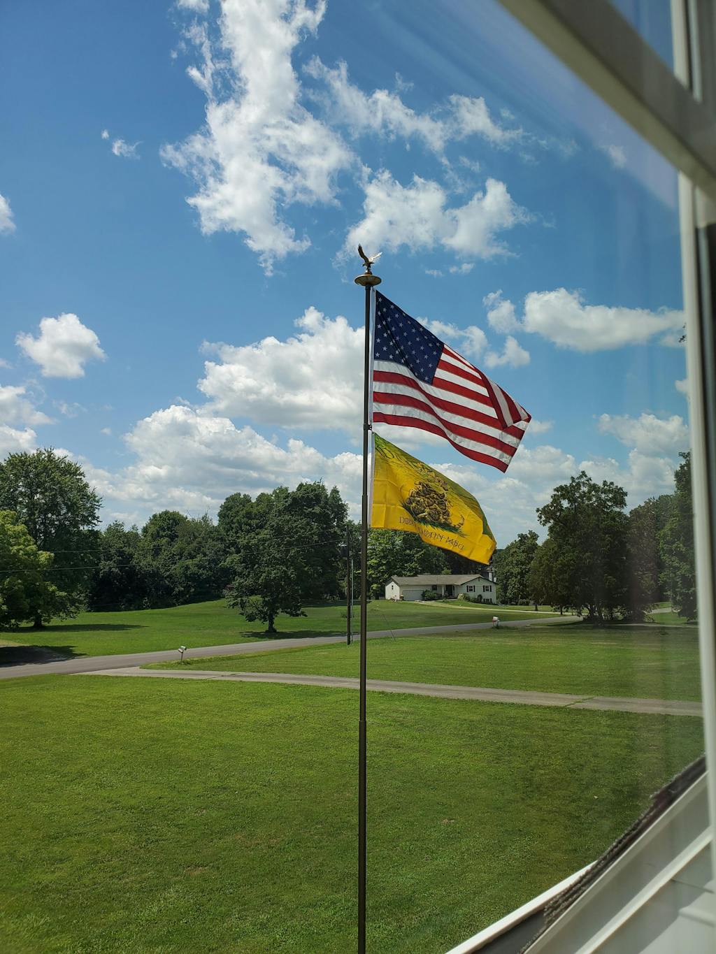 Hand Painted 12" Gold Eagle Flagpole Topper – Atlantic Flagpole