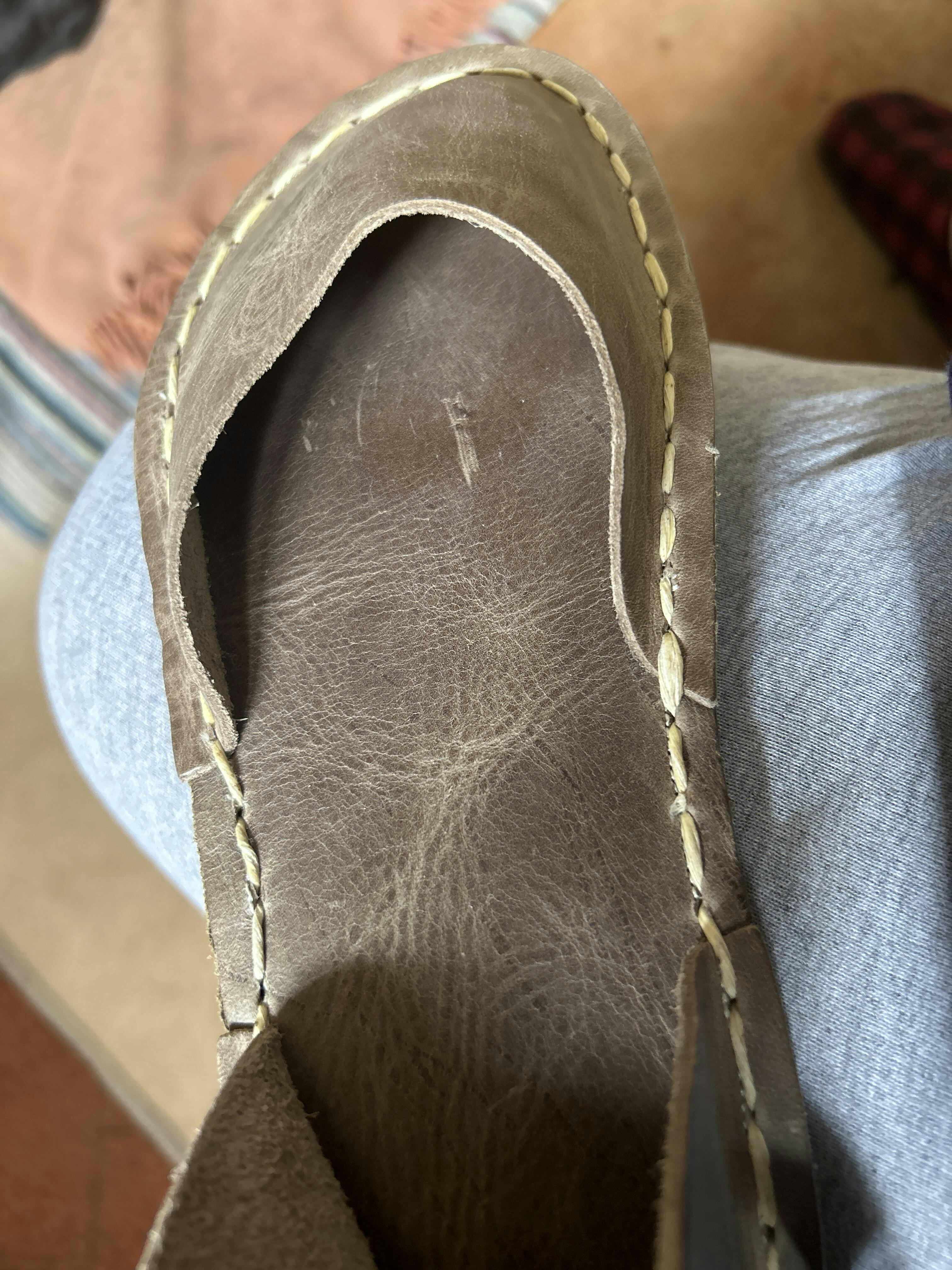 Women's Tan Barefoot Slide Sandals - Atlantis Handmade Shoes – Atlantis ...