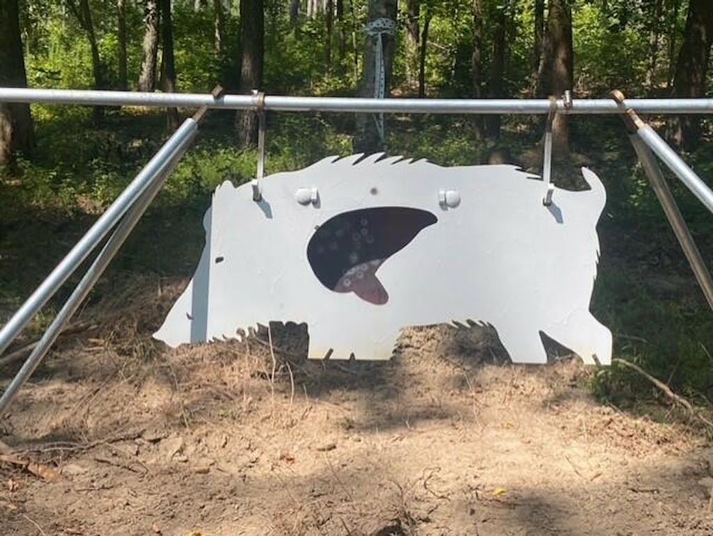 32" AR500 Side Profile Reactive Feral Hog Target - Atlas Target Works