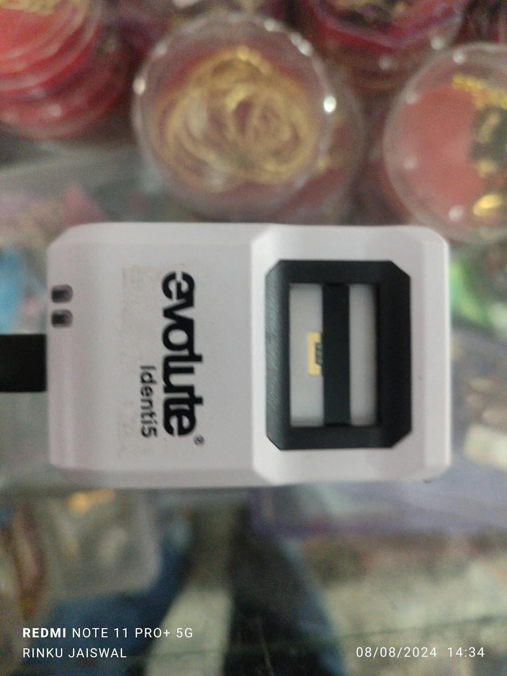 Evolute Identi5 L1 Bluetooth Fingerprint Scanner - Wireless Biometric ...