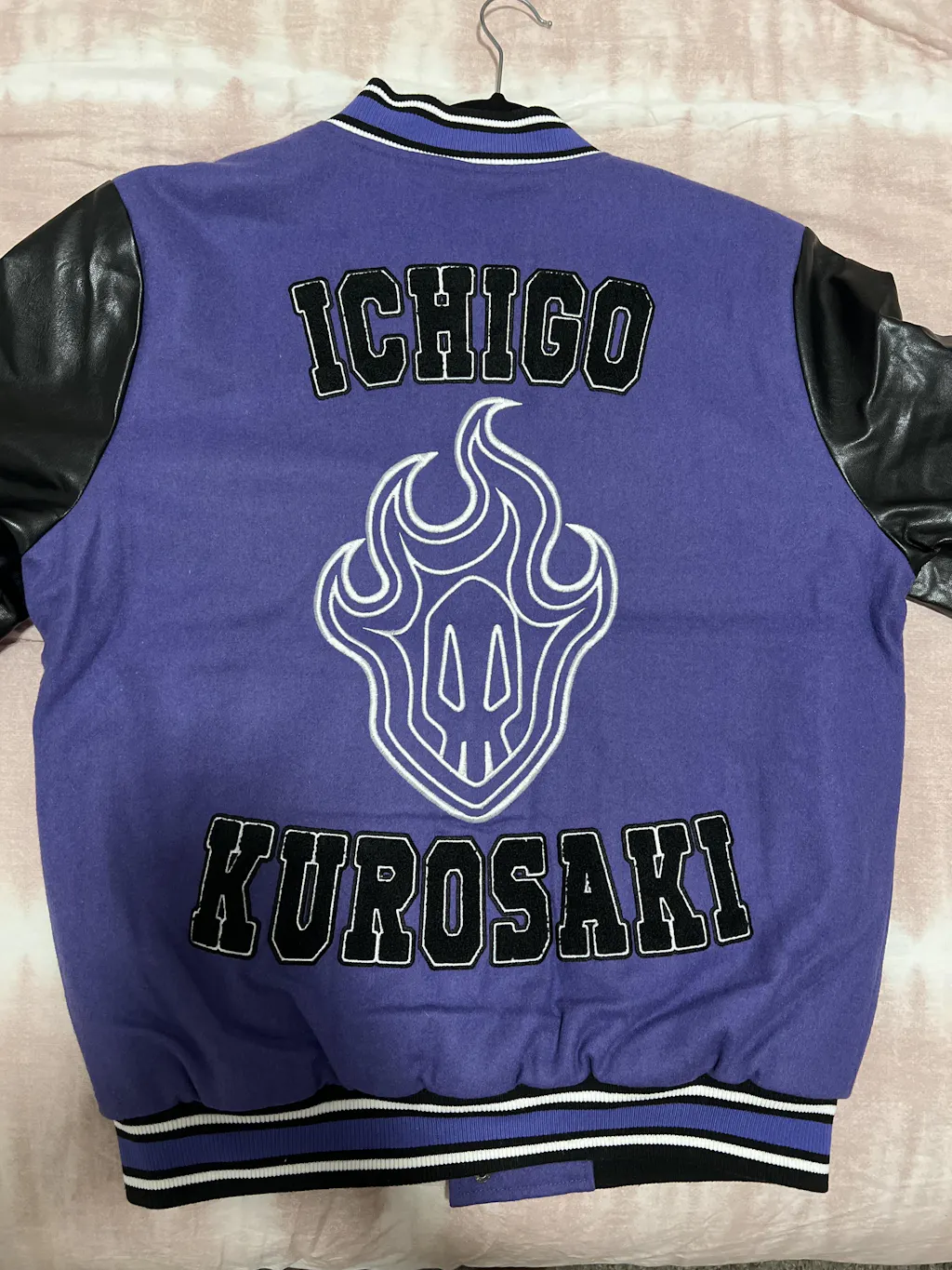 Ichigo Kurosaki Purple Varsity Jacket | Official Apparel & Accessories ...