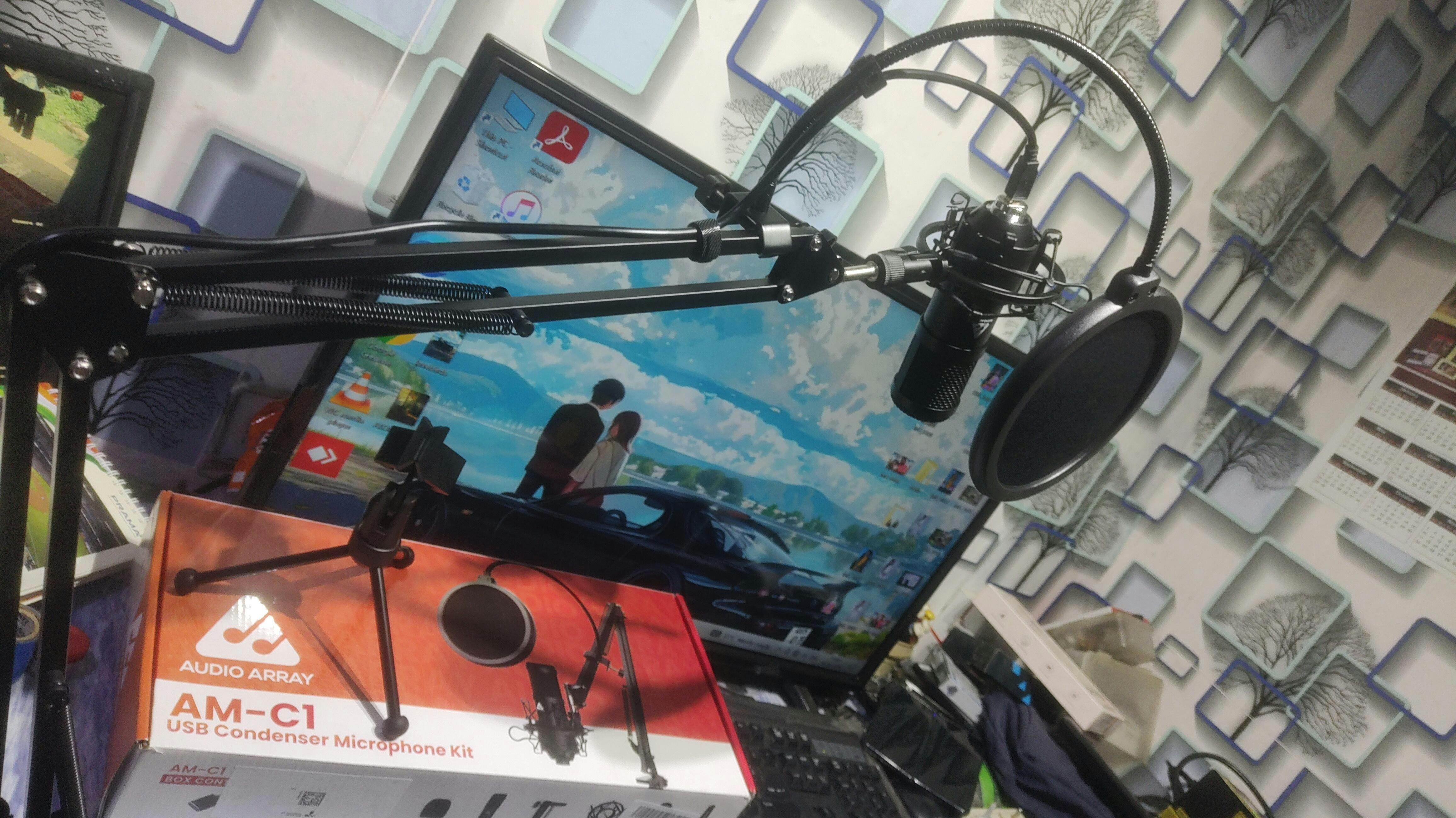 AM-C1 USB Condenser Microphone Kit