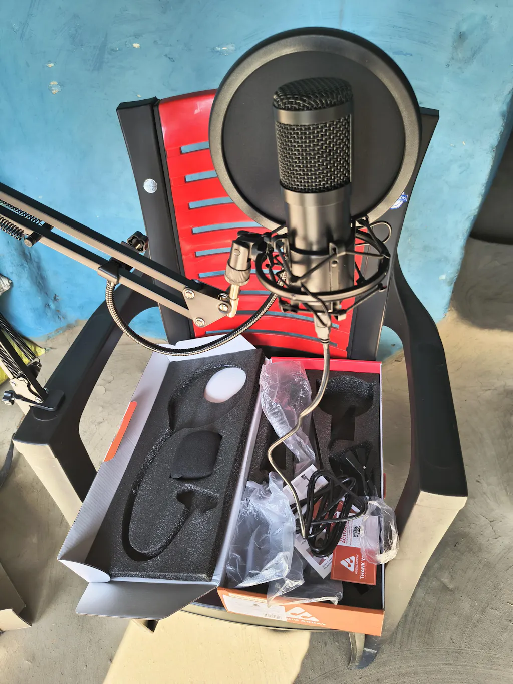 AM-C1 USB Condenser Microphone Kit