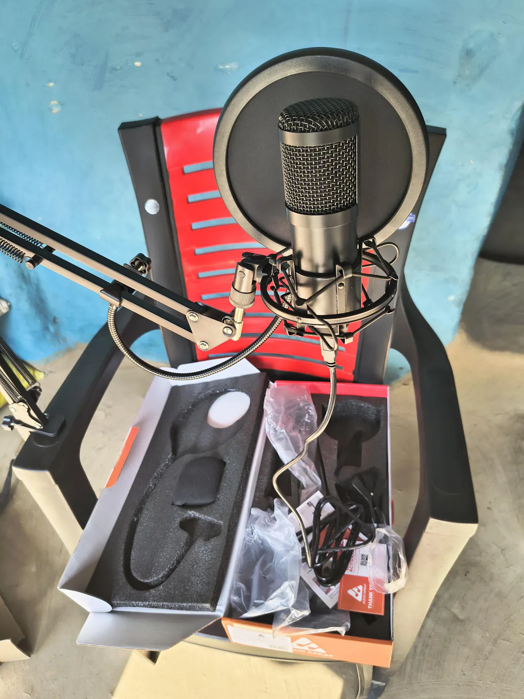 AM-C1 USB Condenser Microphone Kit
