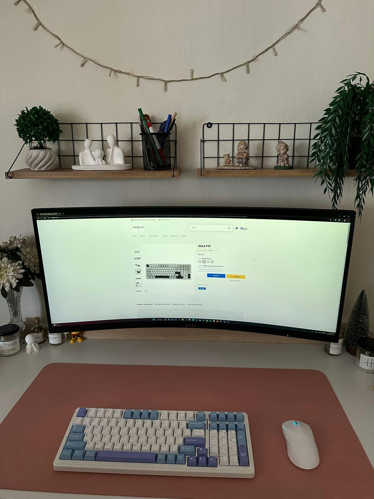 AULA F99 1800 Layout Wireless Mechanical Keyboard