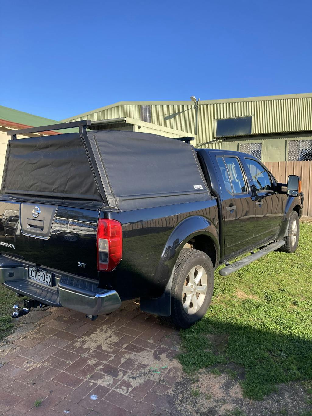 Wildback Soft Ute Canopy With Ladder Racks To Fit Mitsubishi Triton MQ ...