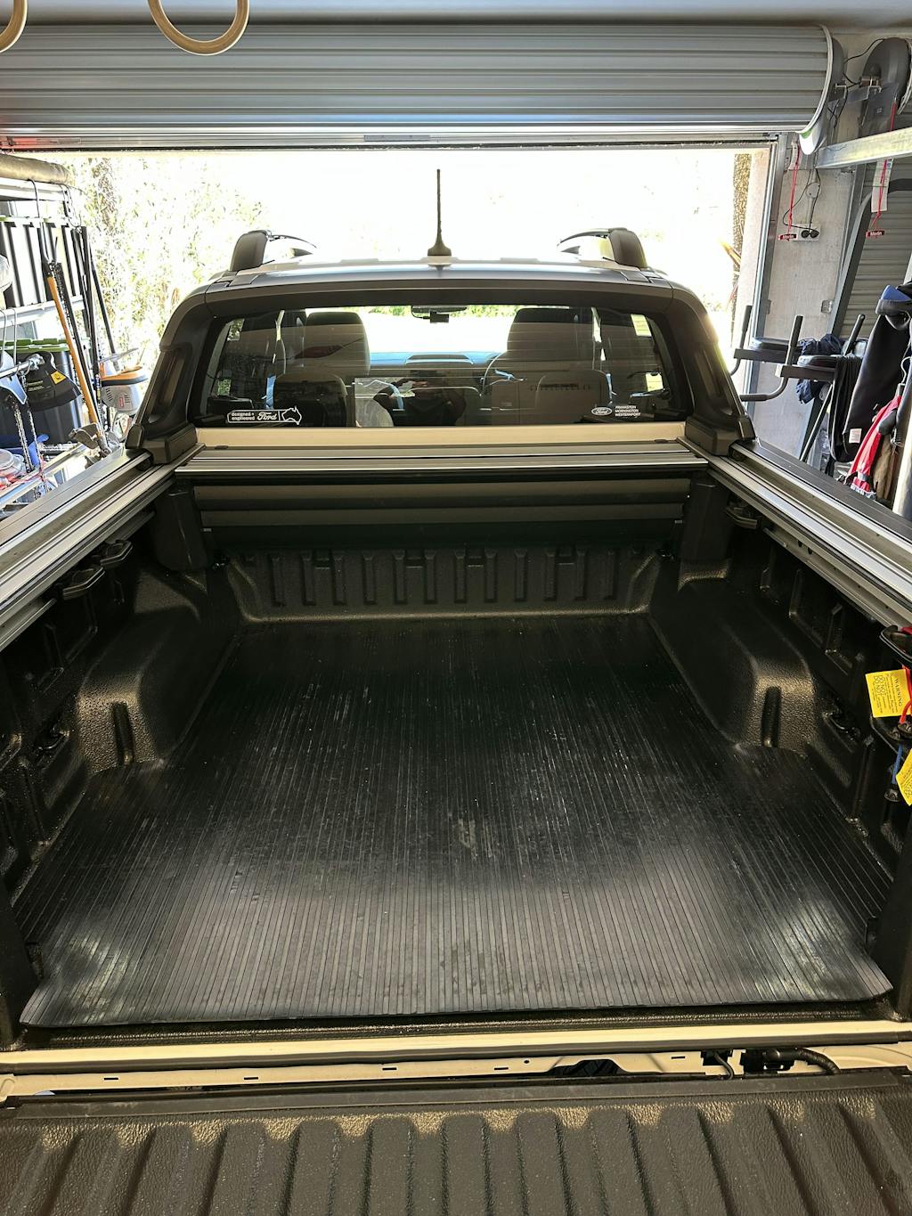Ribbed Rubber Ute Mat To Fit Ford Next Gen Ranger WildTrak Dual Cab Fi ...