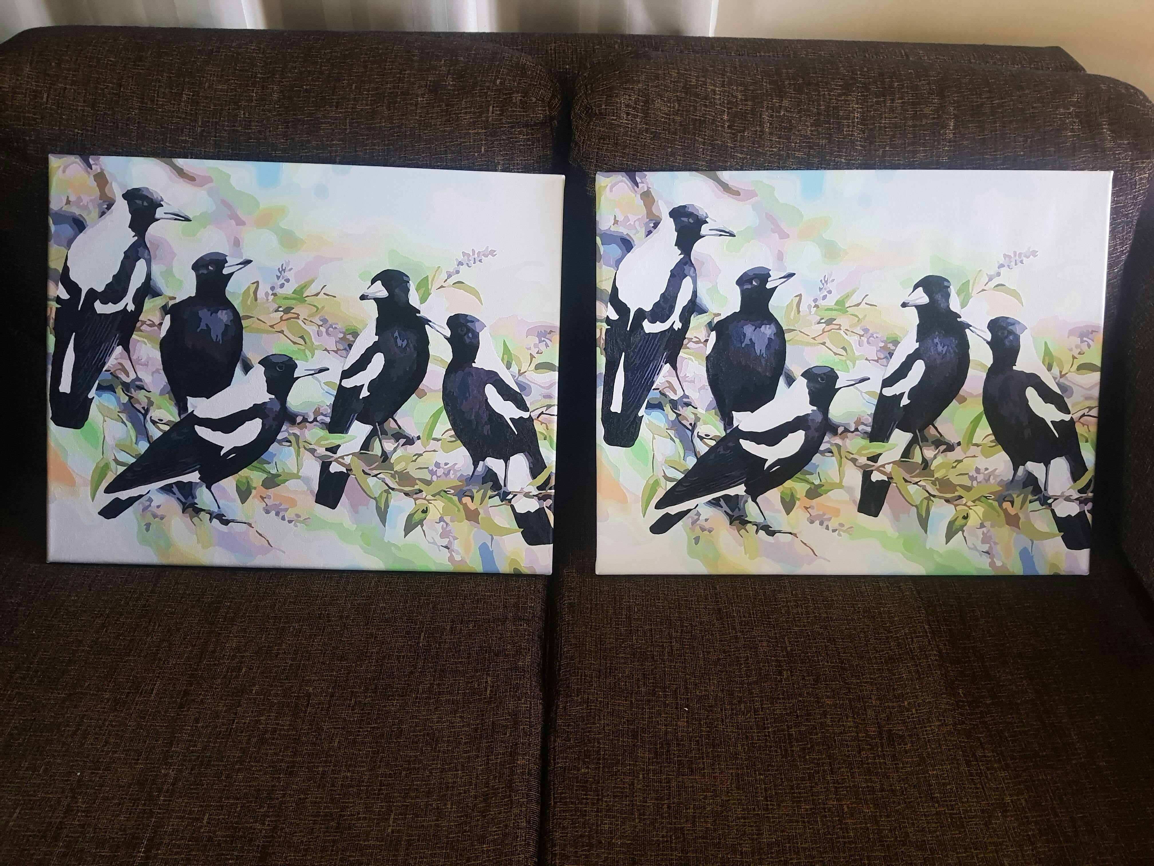 5 Magpies – Australia Paint By Numbers