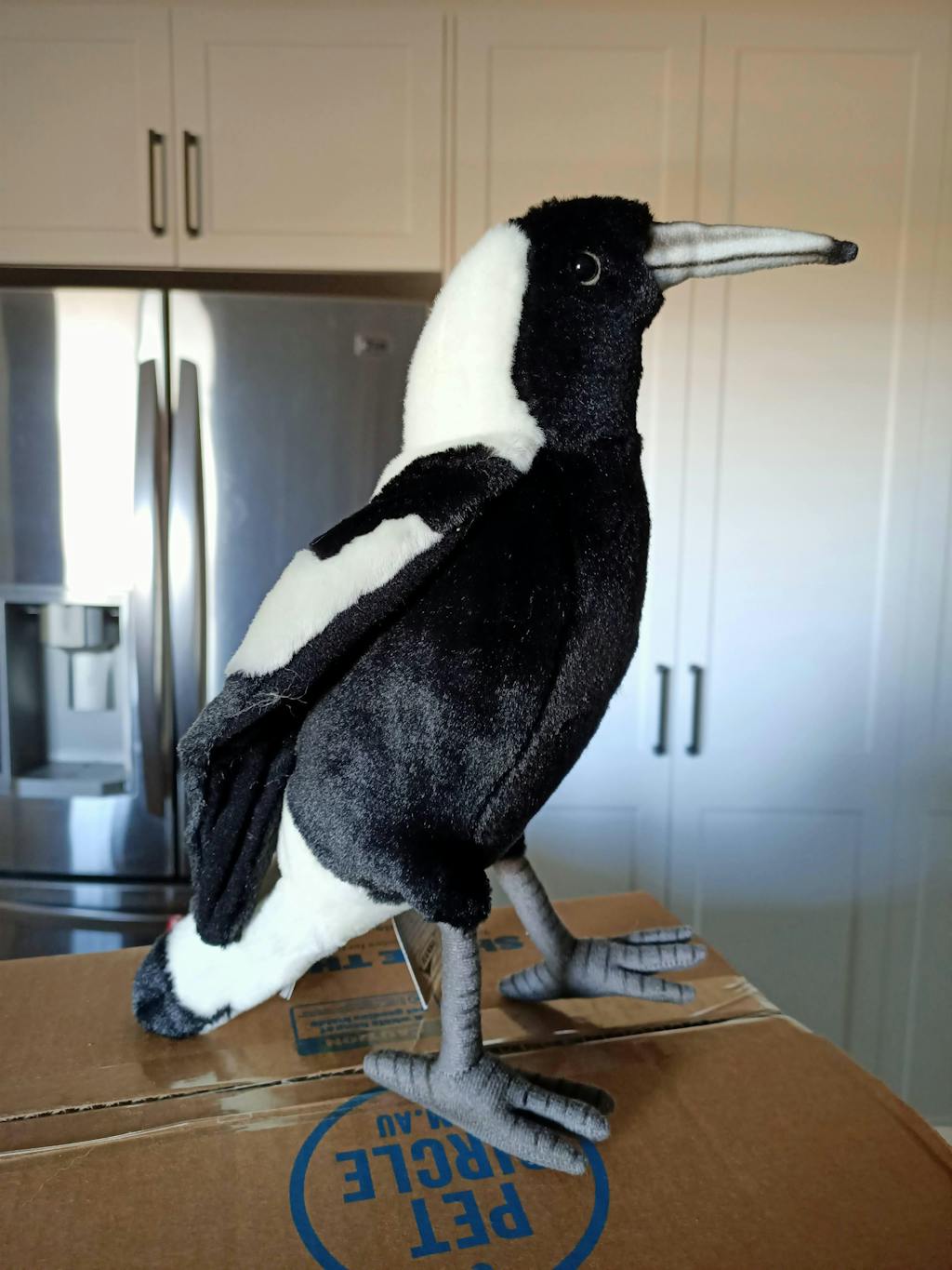 Hansa Magpie - 26cm - Soft Plush Toy | Australian Geographic