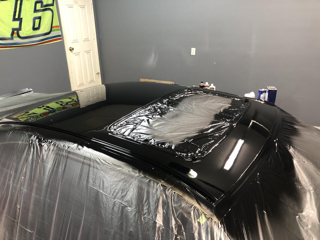 High Gloss Ultra Jet Black Acrylic Urethane Single Stage Gallon Paint ...