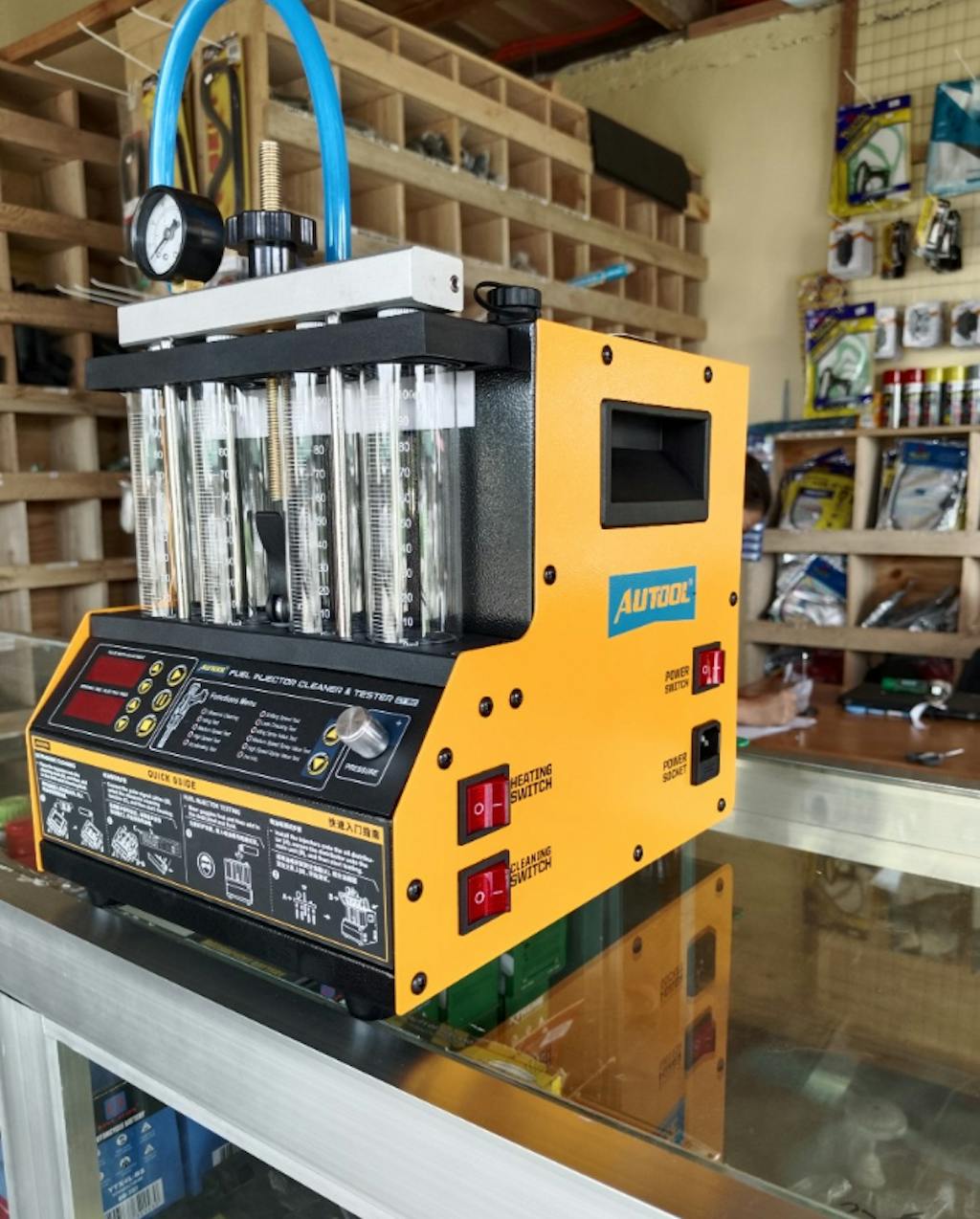 AUTOOL CT160 Fuel Injector Tester & Heating Ultrasonic Cleaner Machine ...