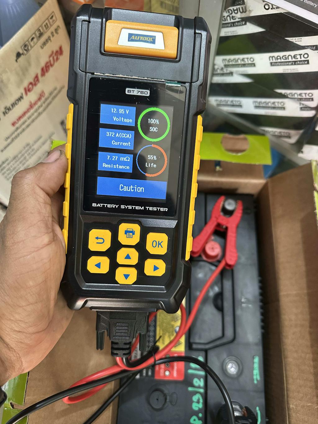 AUTOOL BT760 Battery Load Tester with Printer