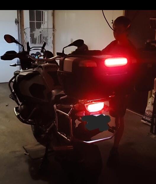 Mini Bike Lights LivTee Universal 8" Flexible LED Light Strip With Tail ...