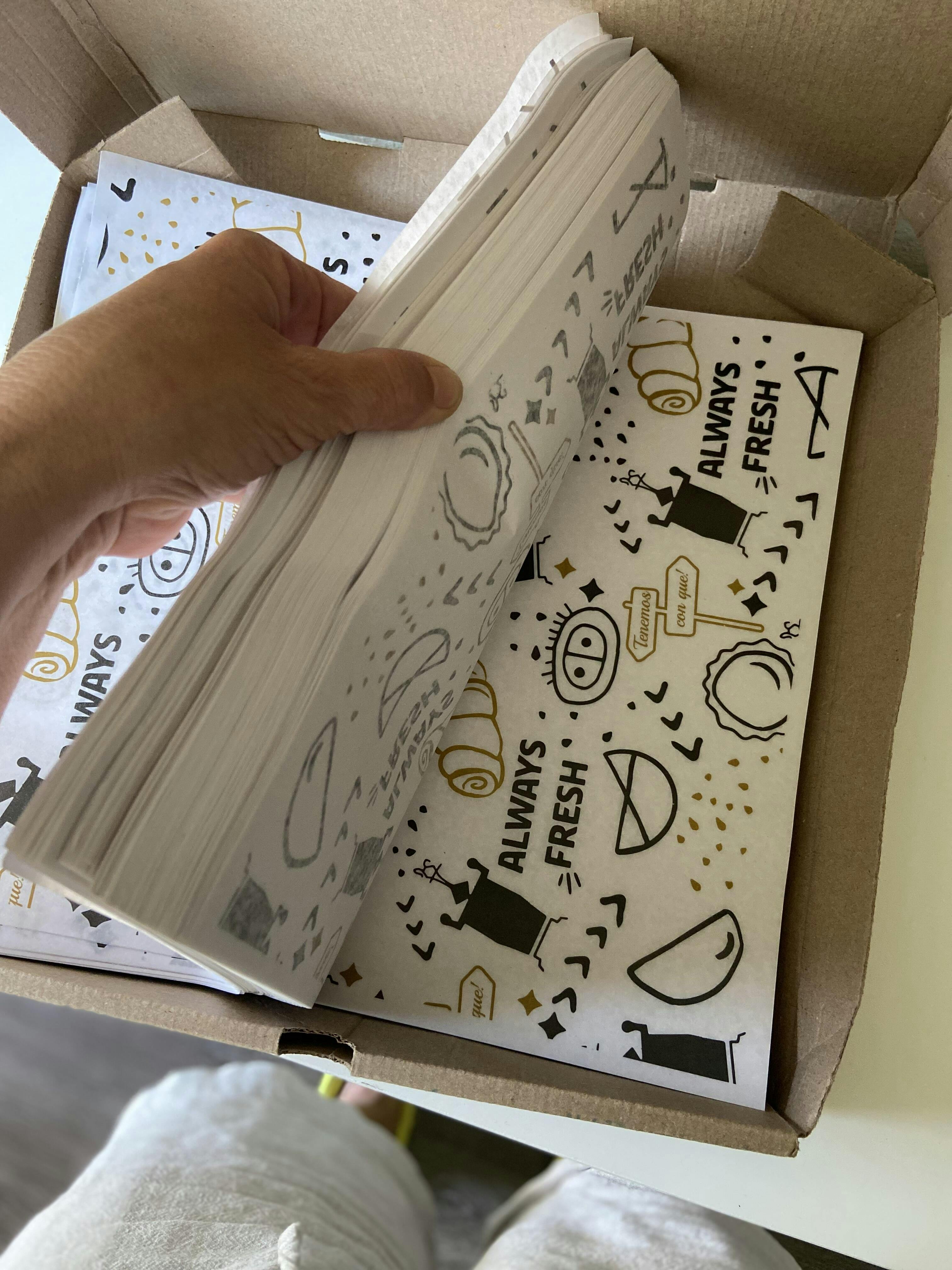 Custom Wax Paper - 12 x 12" | White - 400 Sheets | Avco Boxes