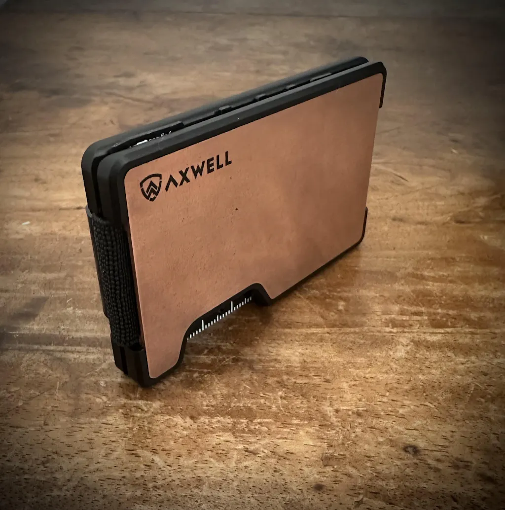 Metal Wallet - Blaze Orange - Aluminum - Axwell Wallet