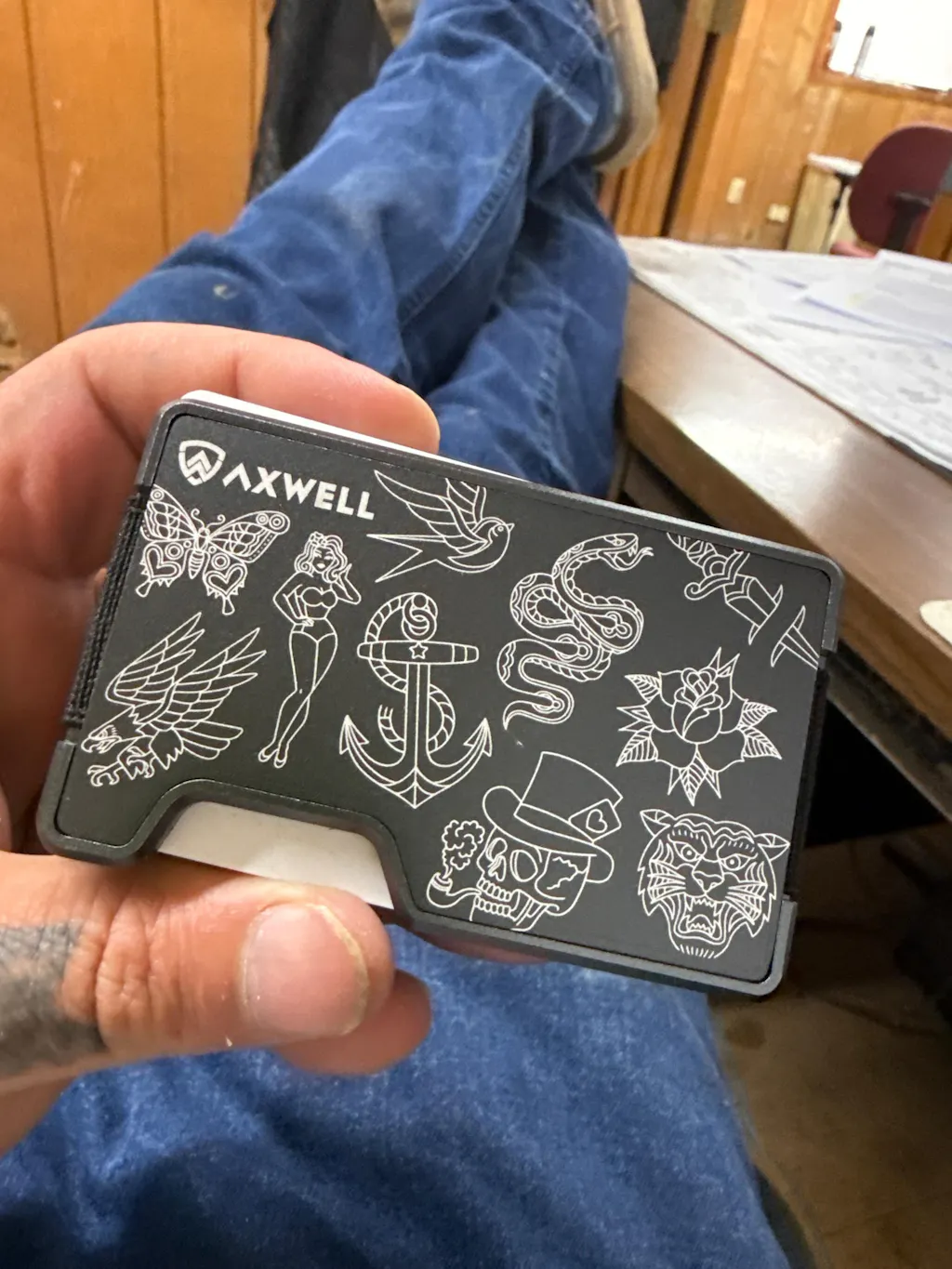 Metal Wallet - Stonewashed - Copper - Axwell Wallet
