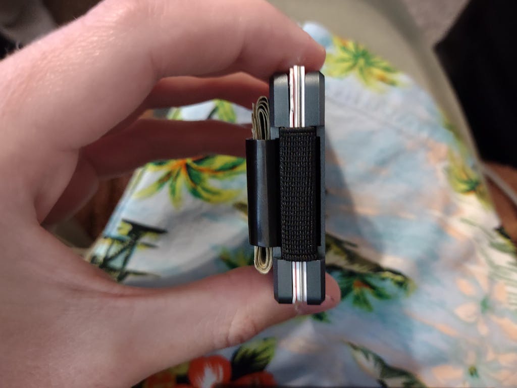 Rigid Wallet - Gold - Damascus - Axwell Wallet