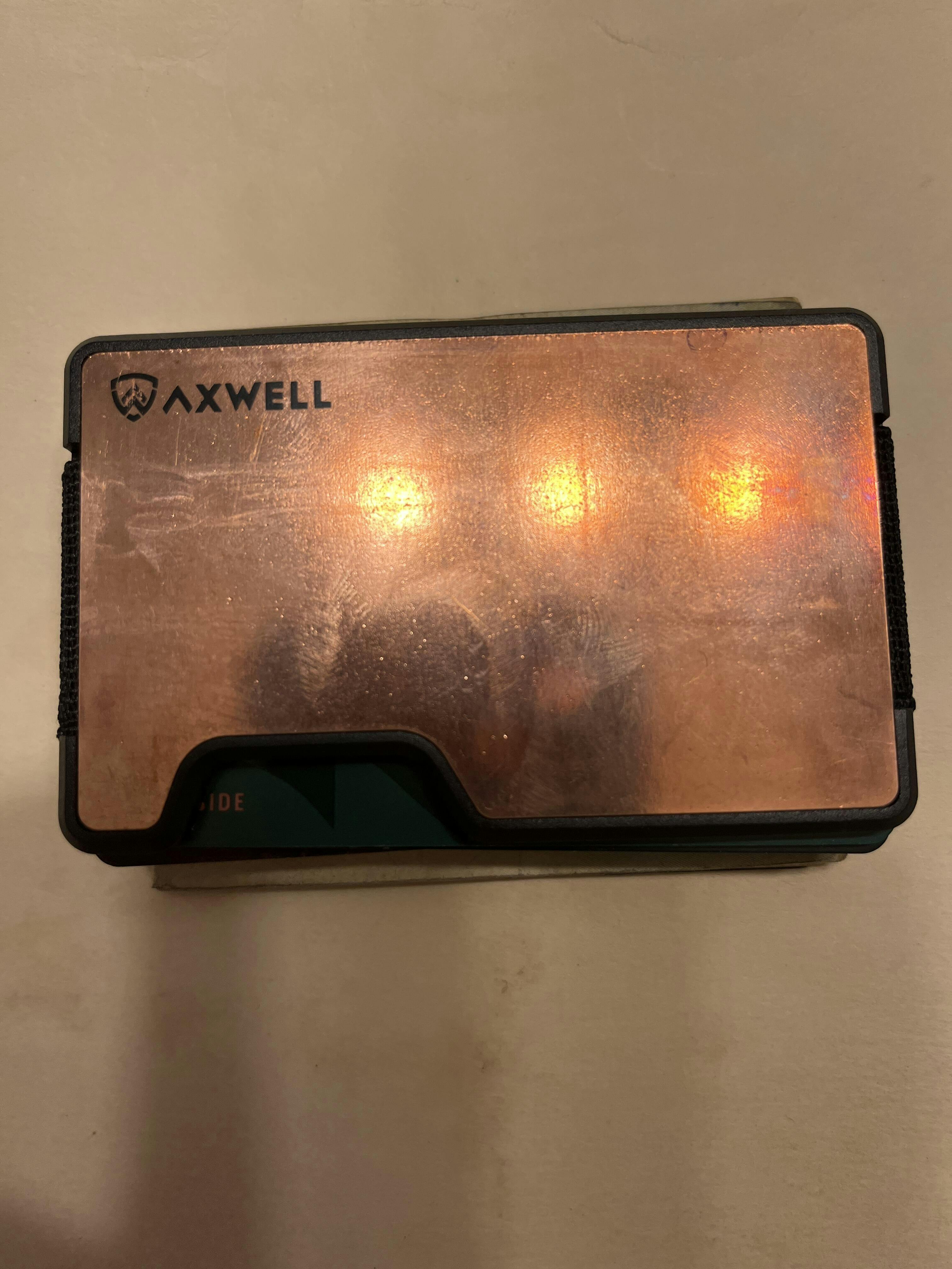 Metal Wallet - Stonewashed - Copper - Axwell Wallet