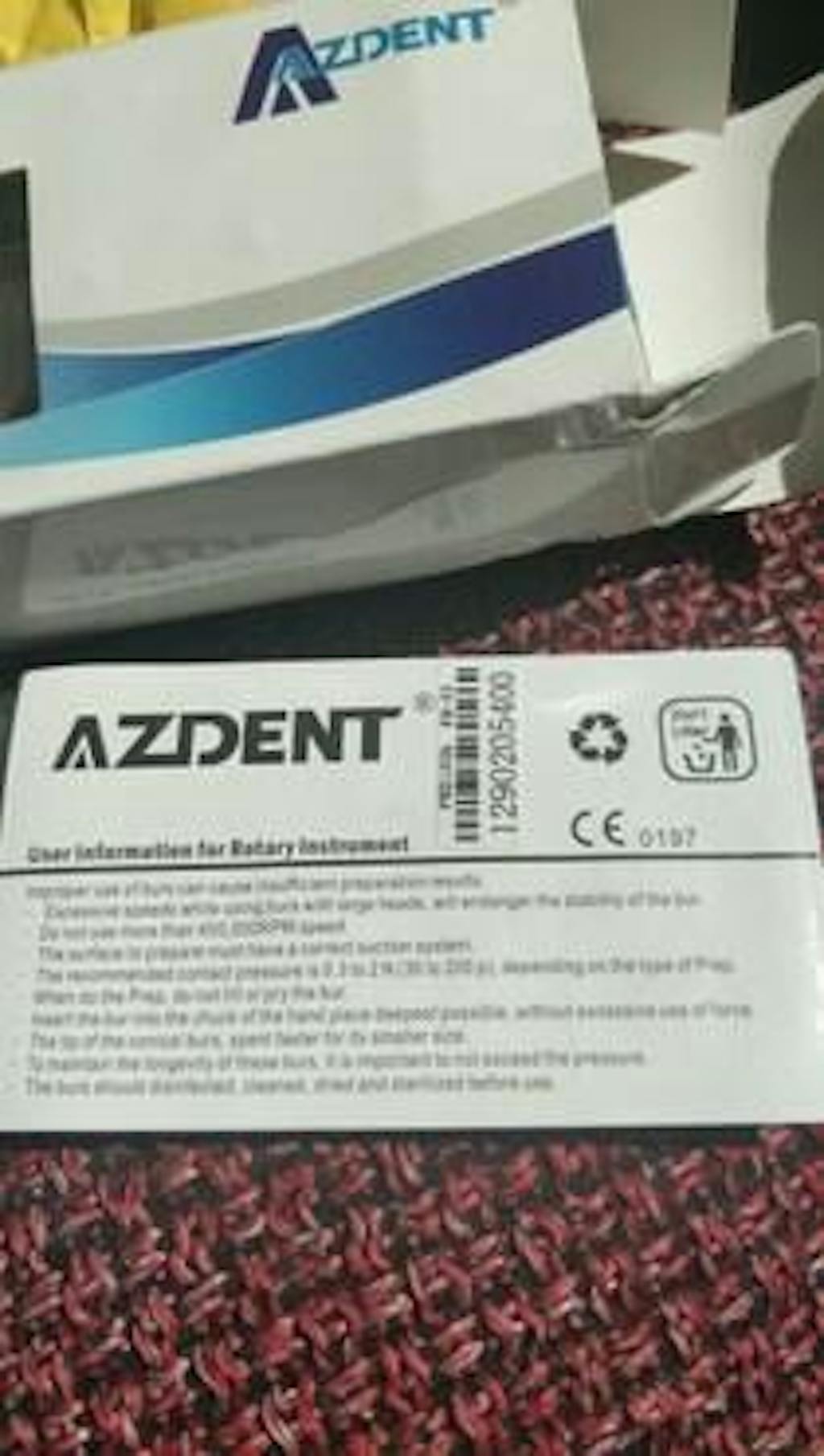AZDENT Dental Diamond Bur FG FO Series Full Size Flame 5pcs/Pack