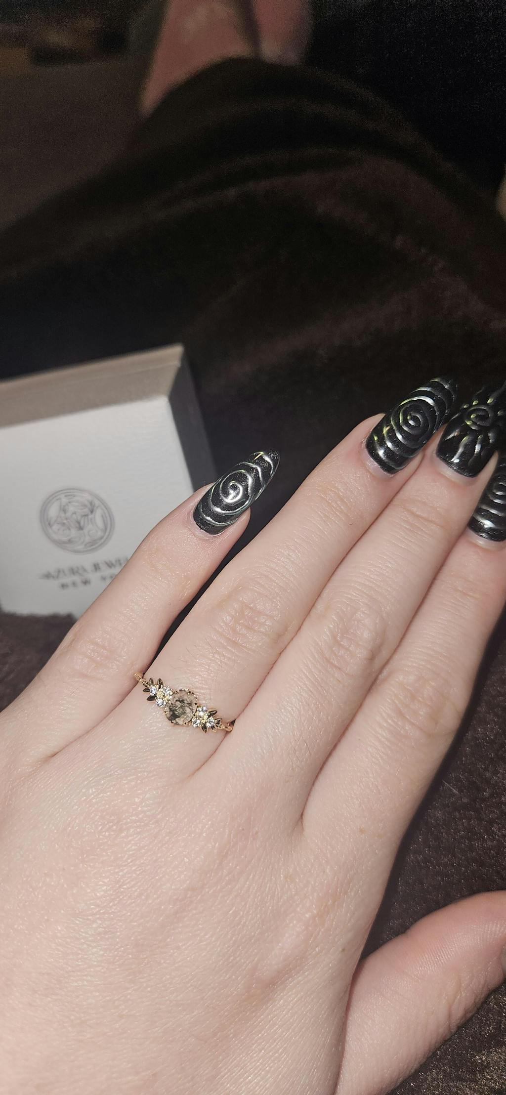 Wildflower Moss Agate Ring© – Azura New York