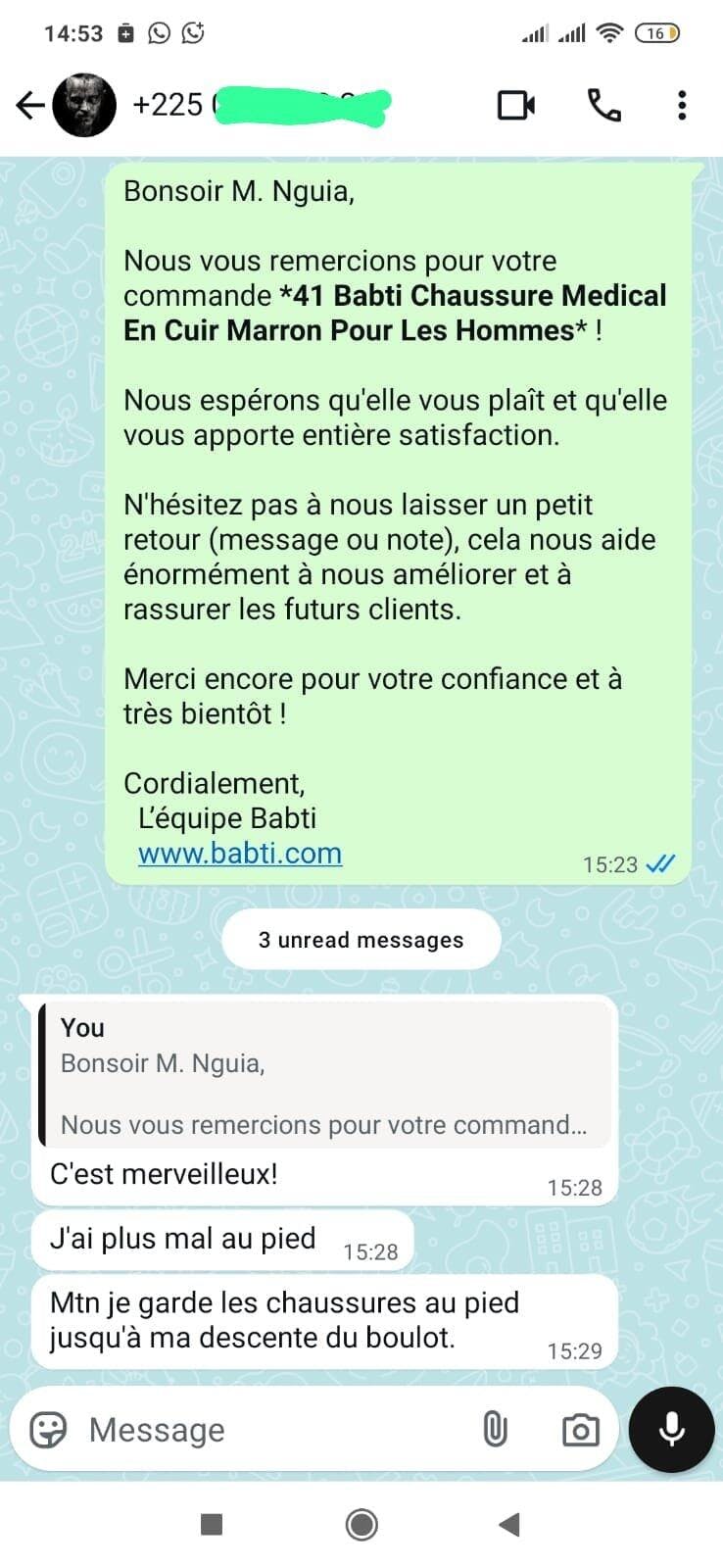 Demi Chasse Walker Médicale – BABTI Ci