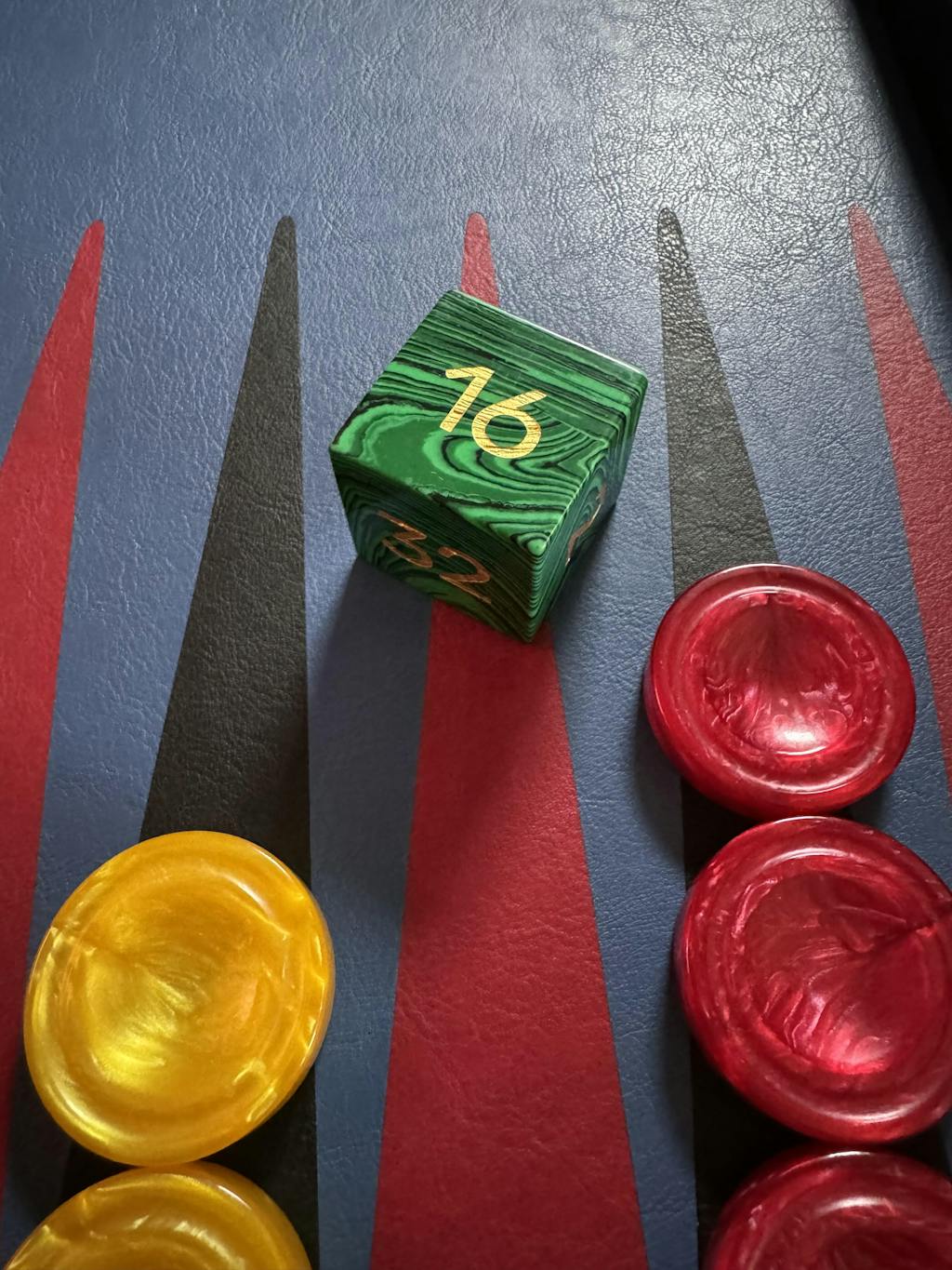 Cosmos Cubes, Backgammon Doubling Cube, 38mm/1.5in, 160 grams/5.6oz, Handmade Luxury Backgammon ...