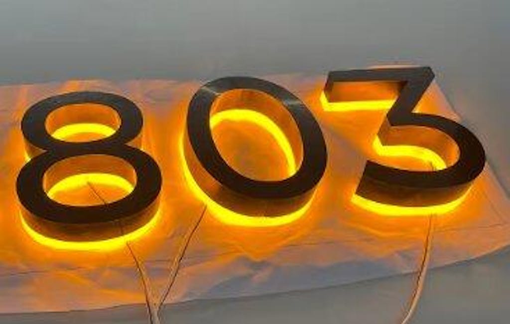 Solar Backlit House Numbers Led Lighted House Number Sign – BacklitLEDsign