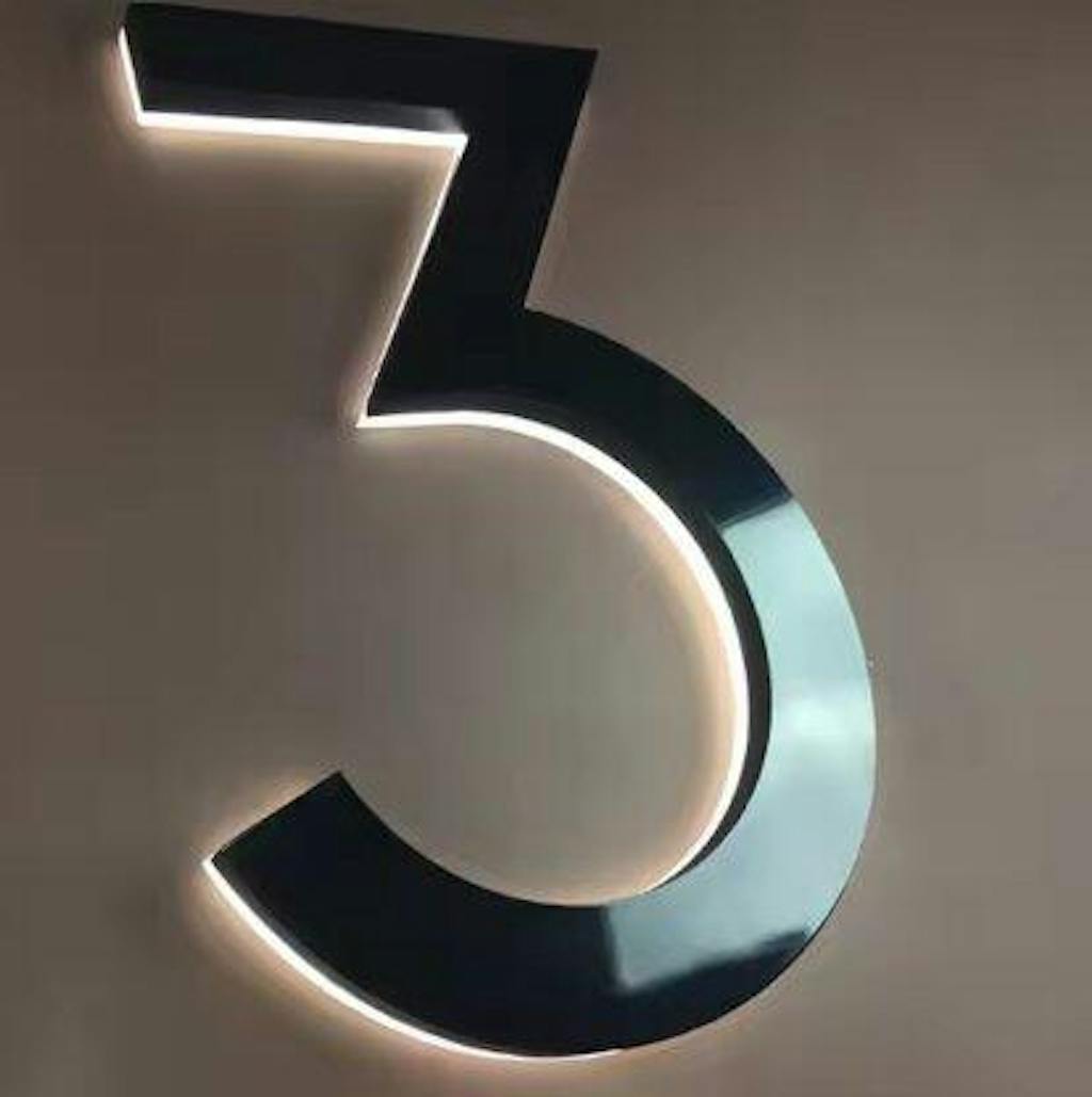 Solar Backlit House Numbers Led Lighted House Number Sign – BacklitLEDsign