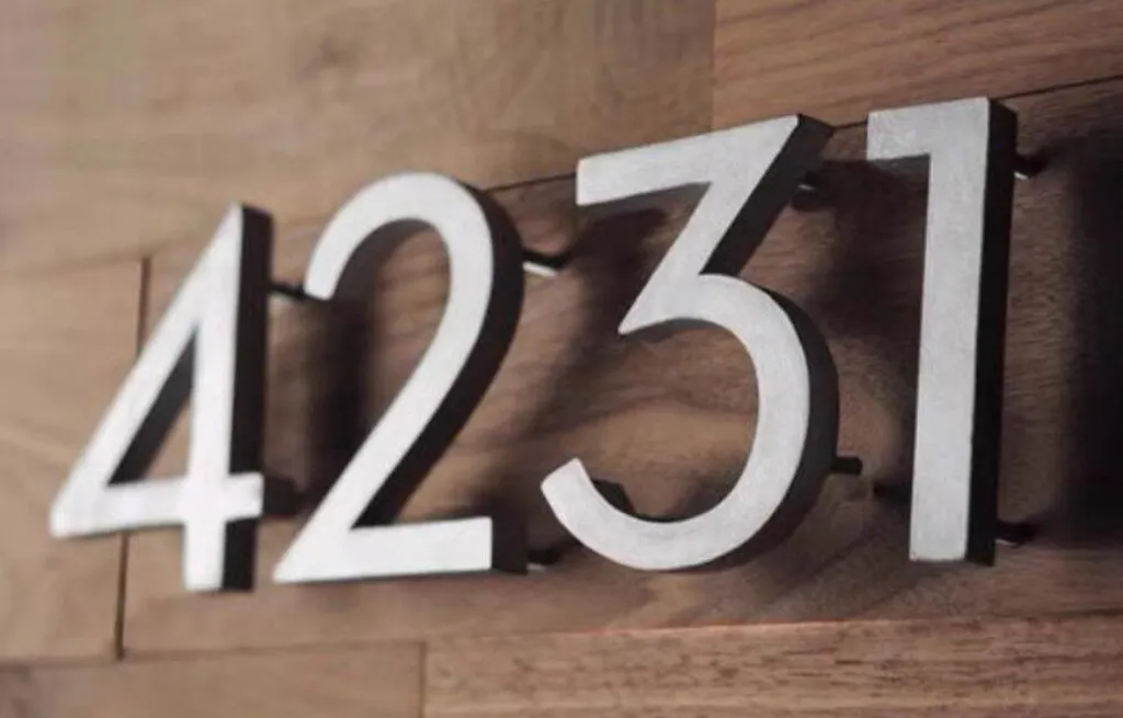 Illuminated House Numbers Backlit Led House Numbers Solar – BacklitLEDsign