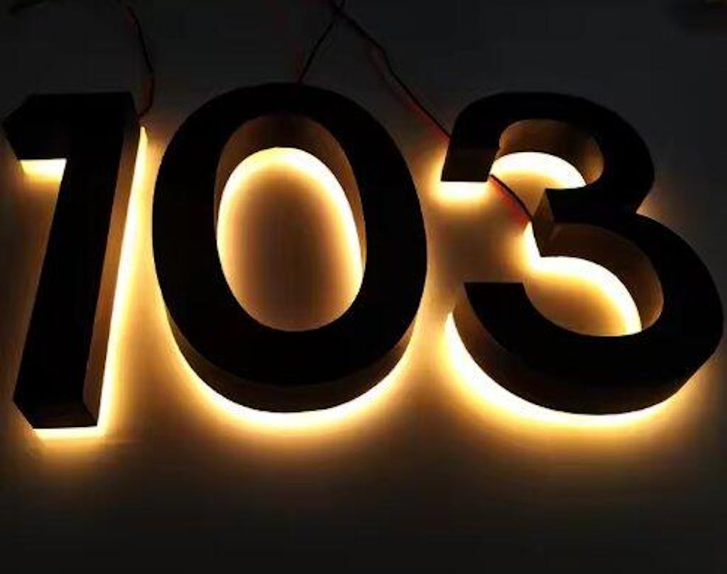 Solar Backlit House Numbers Led Lighted House Number Sign – BacklitLEDsign