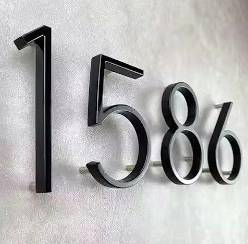 Illuminated House Numbers Backlit Led House Numbers Solar – BacklitLEDsign