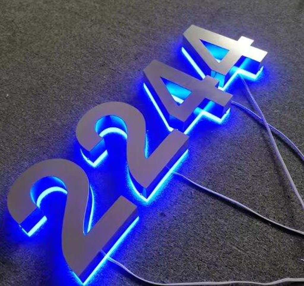 Illuminated House Numbers Backlit Led House Numbers Solar – BacklitLEDsign