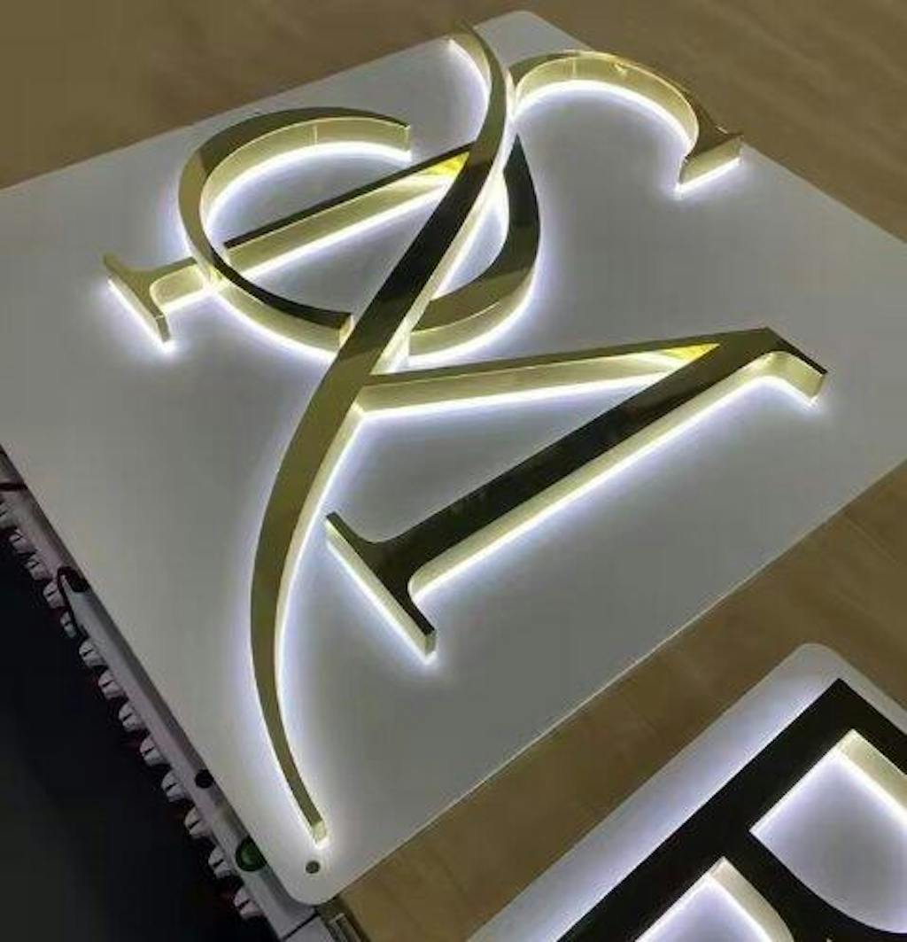 Illuminated Backlit Signs Backlit Metal Logo Business Signs ...