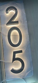 Solar Backlit House Numbers Led Lighted House Number Sign – BacklitLEDsign
