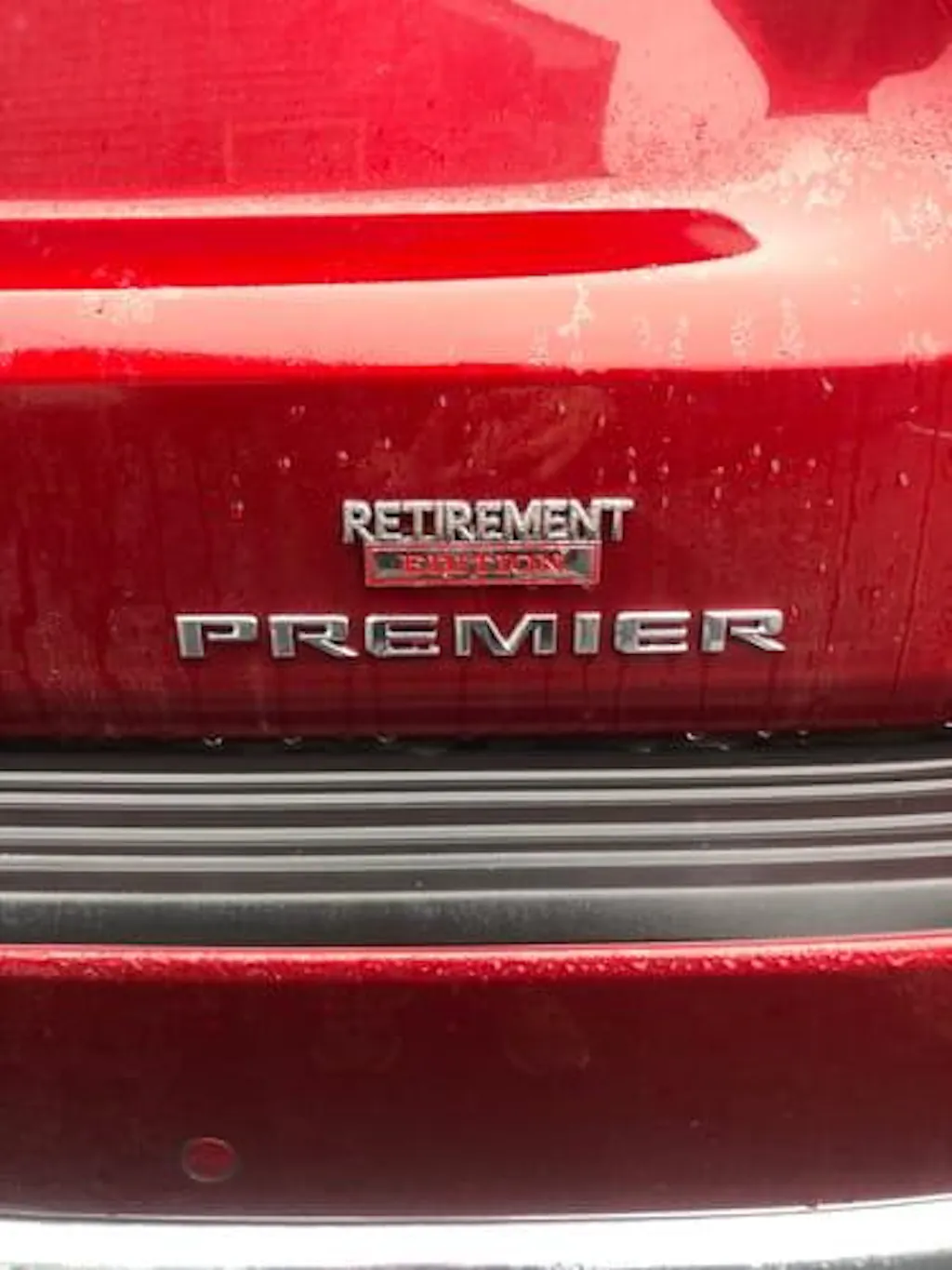 RETIREMENT Edition Metal Emblem Car Badge – Badgeslide