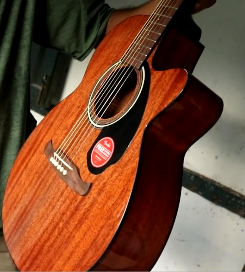 Fender FA-135CE Concert V2 Electro Acoustic Guitar - Natural Mahogany ...