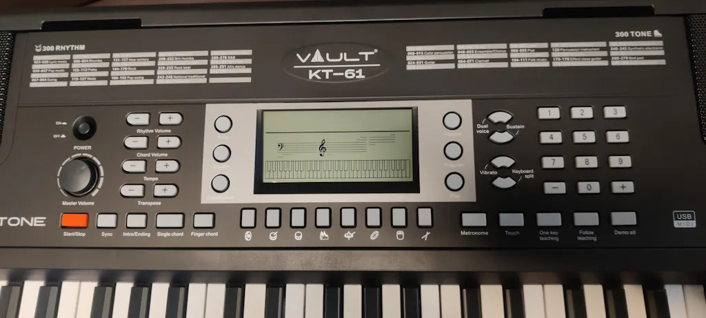 Vault KT-61 Keytone Touch Sensitive | Portable Keyboard – BAJAAO.COM