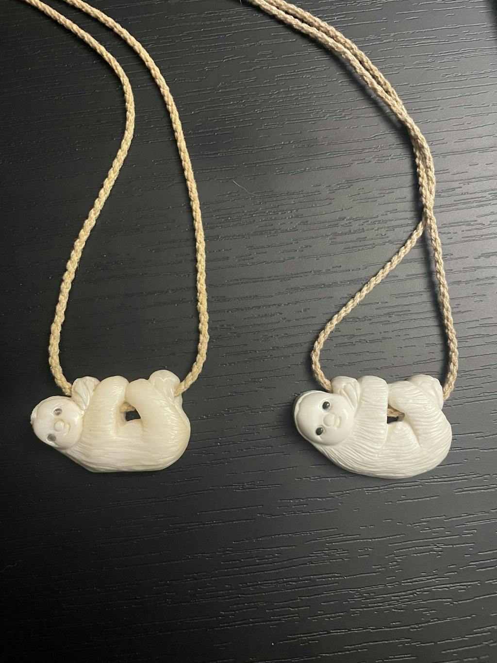 Sloth Necklace - Hand Carved Necklace - from Bali Necklaces