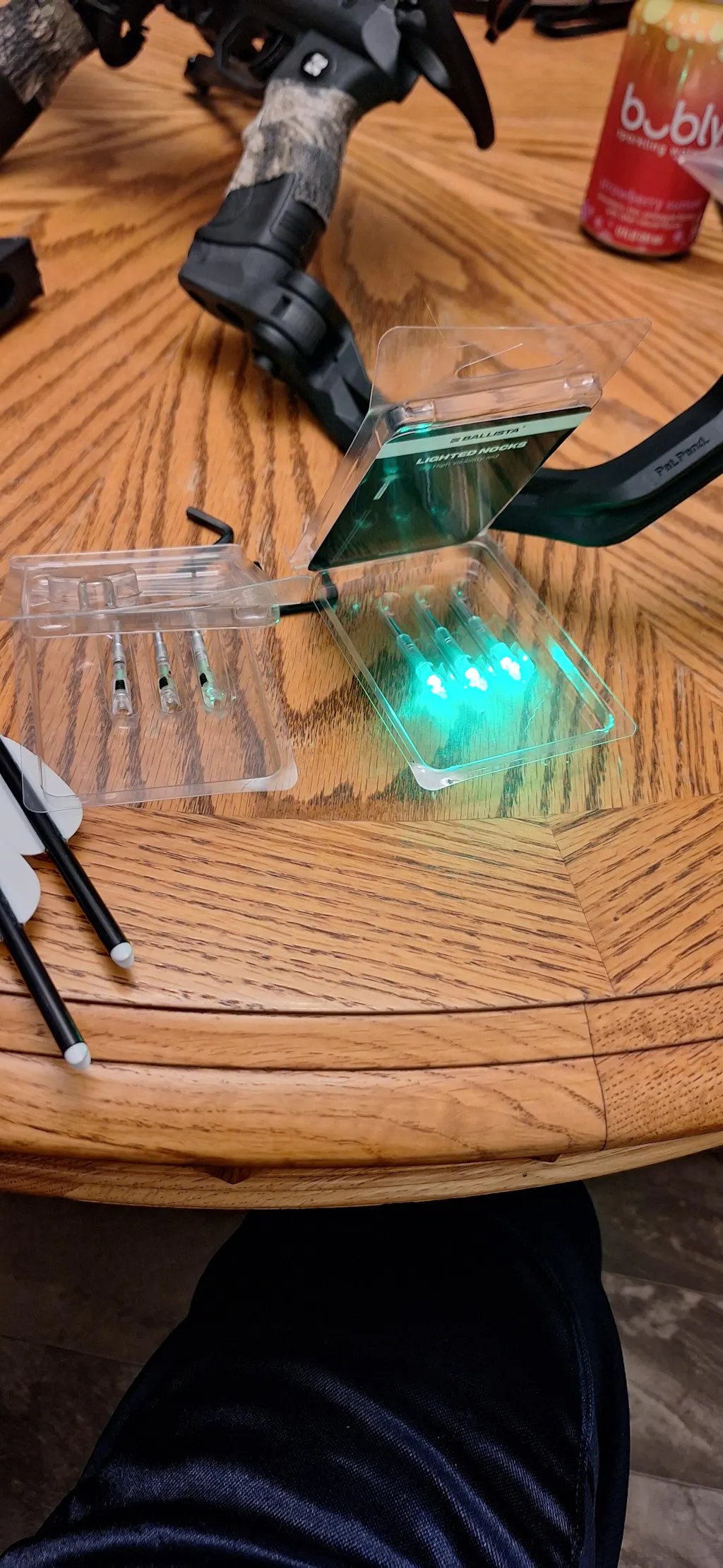 6mm Lighted Nocks - High Visibility LED, Long Battery Life - Blue / Re ...