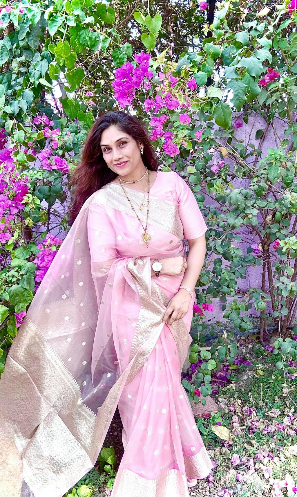 Banarasee Cotton Silk Mix Kota Checks Saree With Zari Design-Yellow