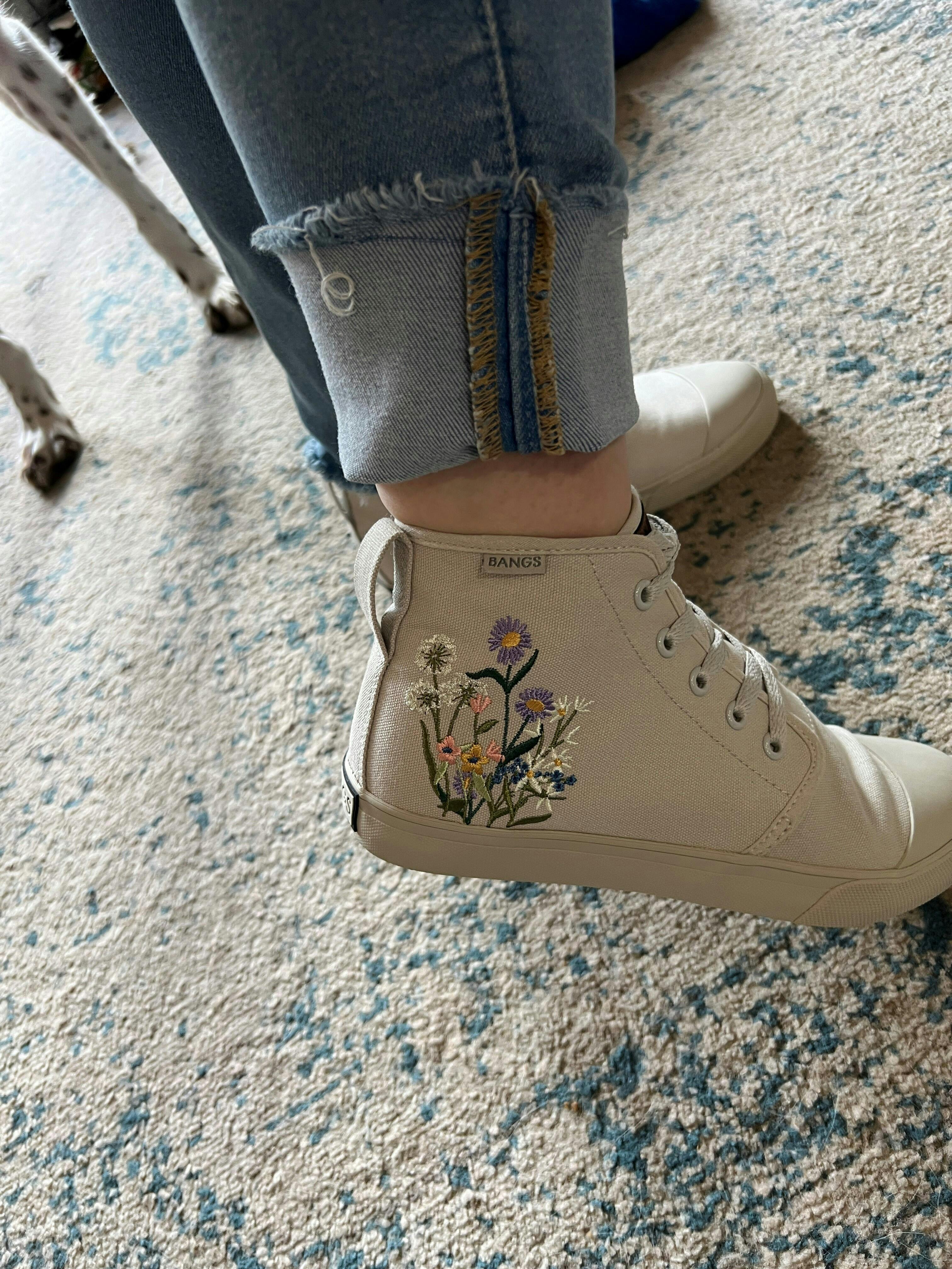 Darling High Top Sneakers | BANGS Shoes | Embroidered Canvas