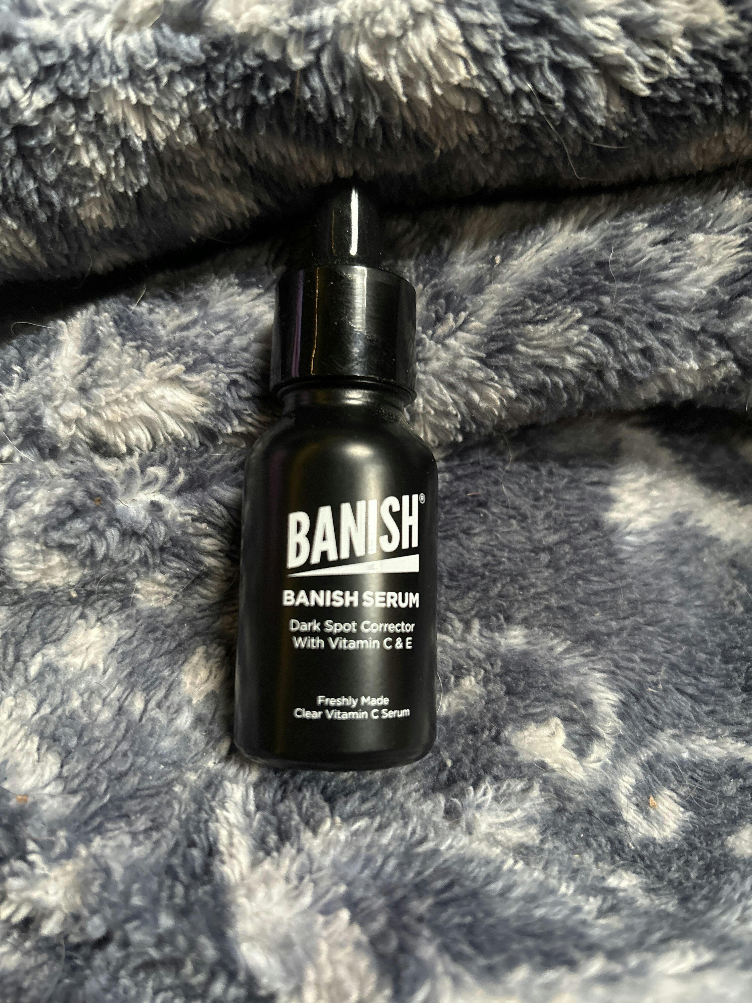 Banish Serum - Vitamin C, E, Ferulic Serum Dark Spot Corrector For Acne ...