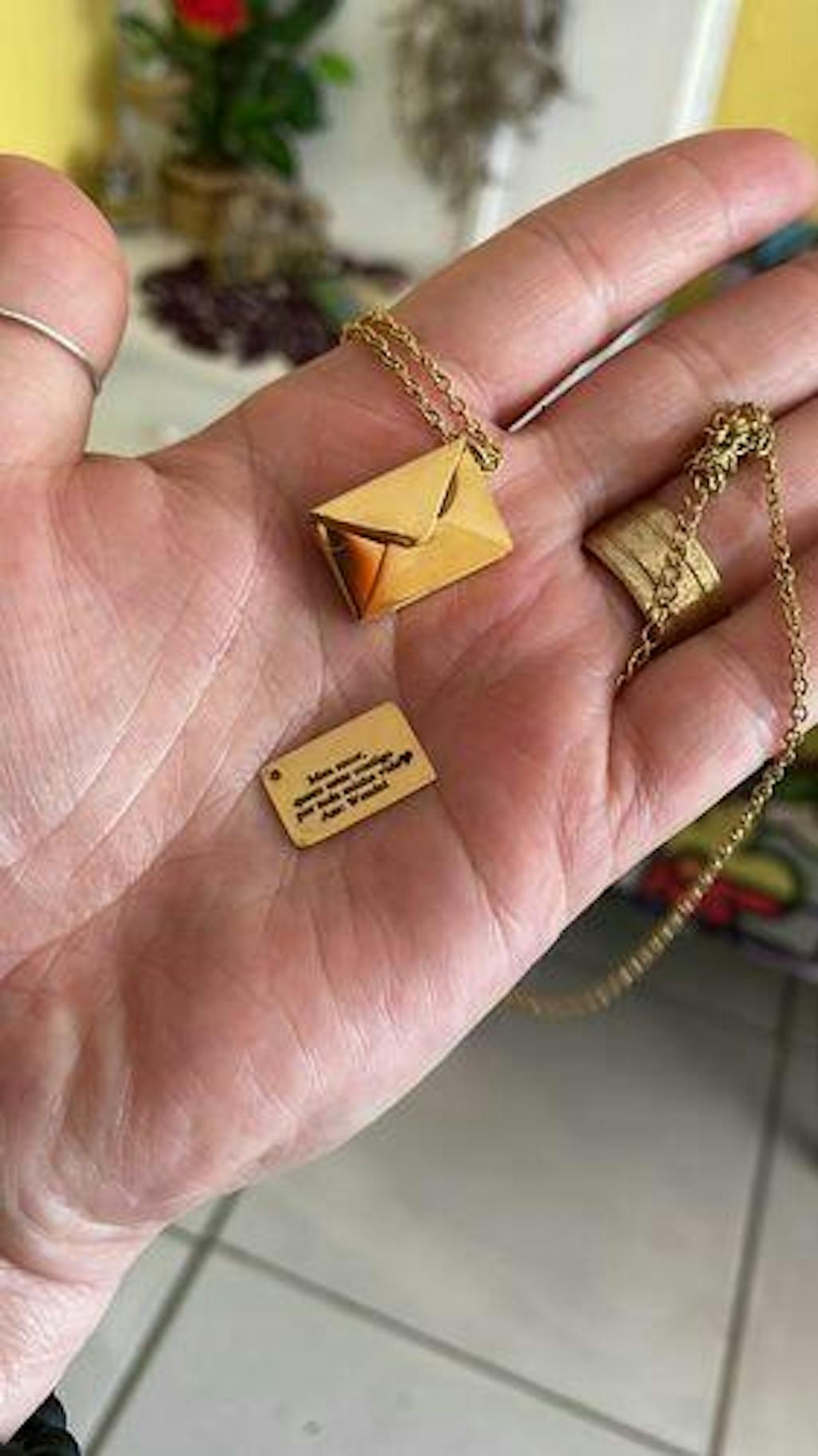 Handmade Personalized Envelope Love Letter Necklace – Barkermeow