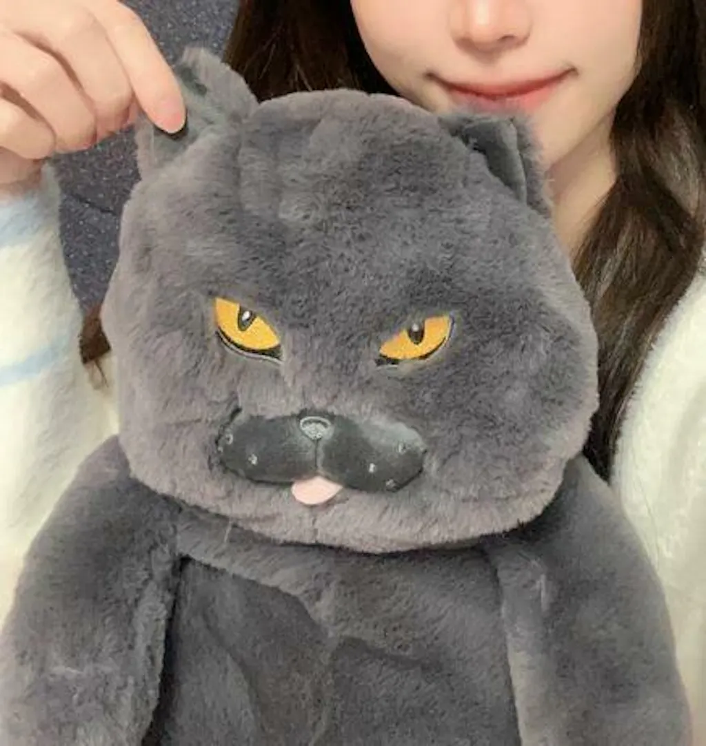Fuming Furball Black Cat Squish Plush Toy – Barkermeow