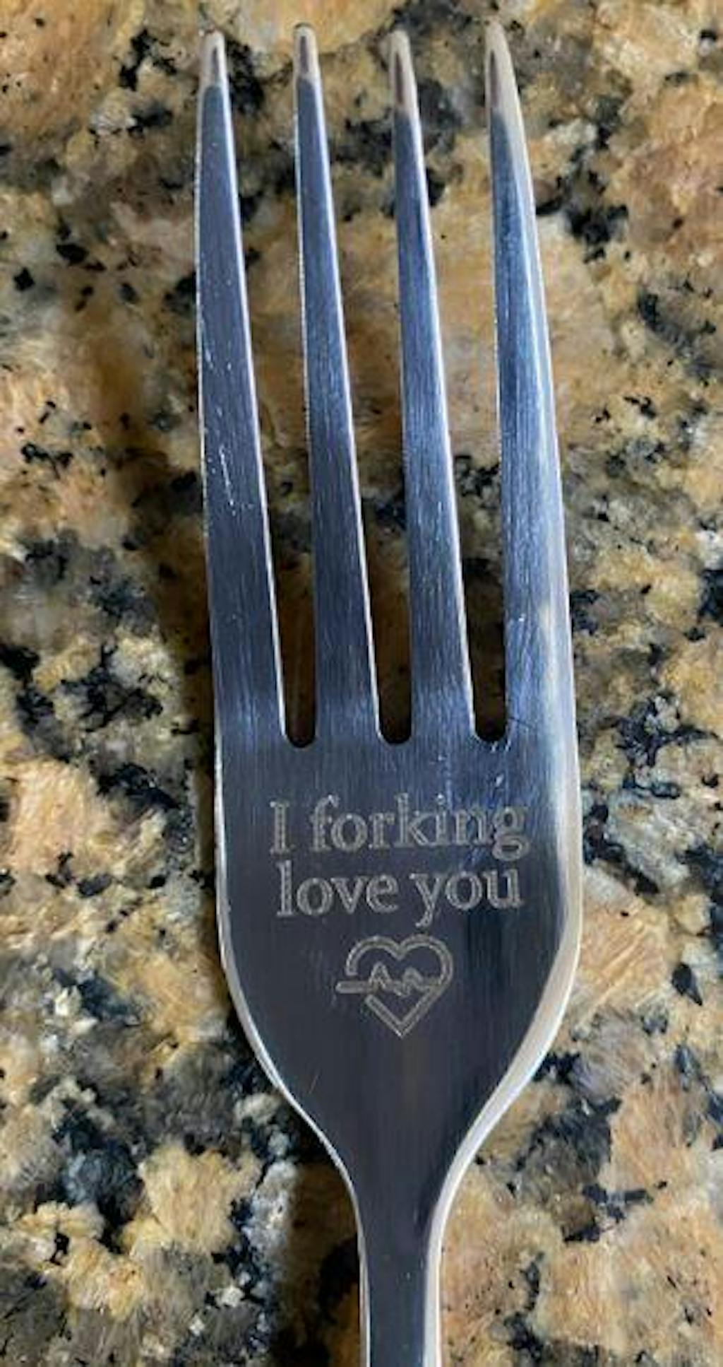 I forking Love You Engraved Fork – Barkermeow