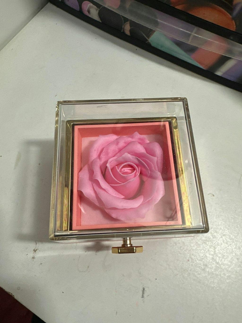 ROSEBOX Rotatable Preserved Rose Jewelry Box – Barkermeow