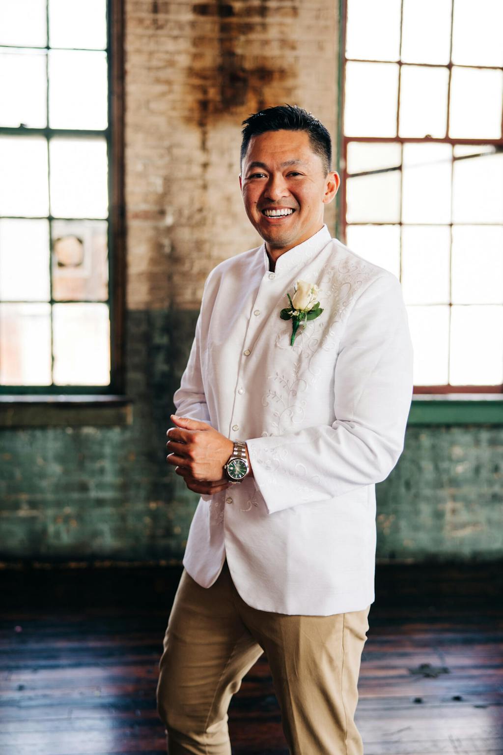 The White Groom & Groomsmen Barong Tagalog Package - JCS21