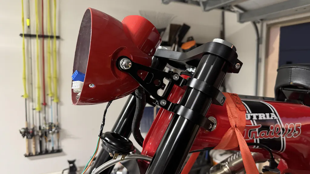 Adjustable CT70 Blackout Inverted Fork with Disc V2 Front End Kit ...