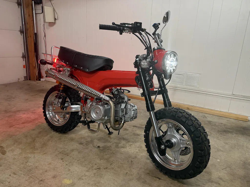 Adjustable CT70 Blackout Inverted Fork with Disc V2 Front End Kit ...