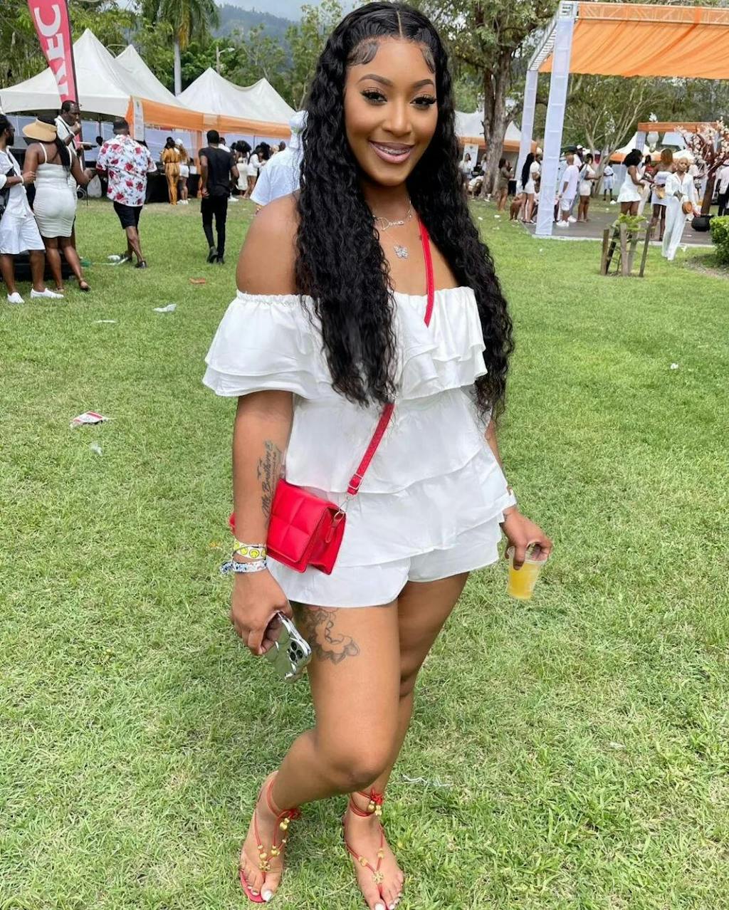 baseusclothing|Women's Romper|Off Shoulder Layered Ruffle Hem Romper